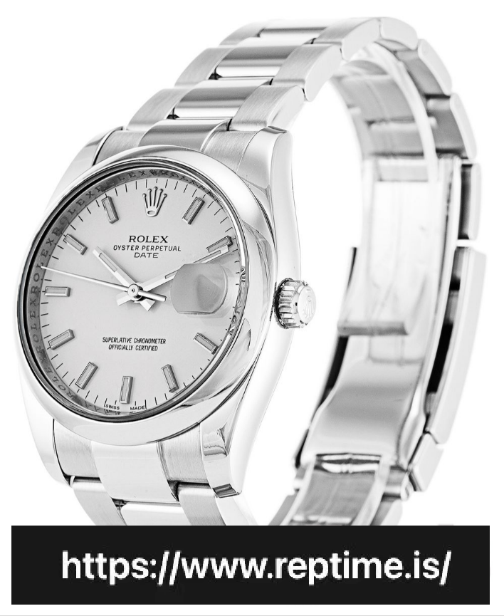 ပုံတူ Rolex Oyster Perpetual Date Automatic White 115200 34MM Super ...